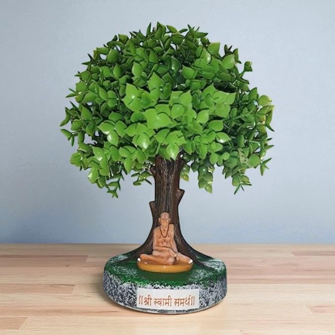 Buy KariGhar Shri Swami Samarth Murti with Vatvruksha Tree with LED ...
