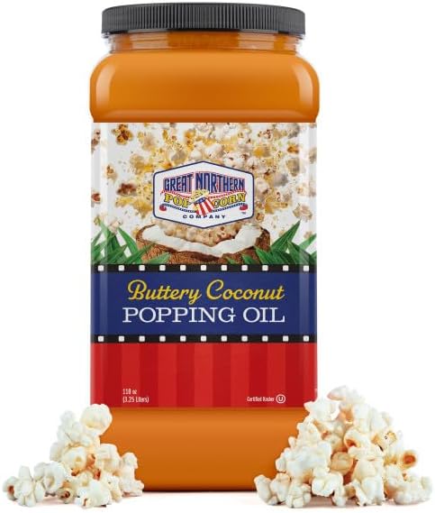 Amazon.com : Butter Flavored Coconut Oil - 110oz Movie Theater Popcorn ...
