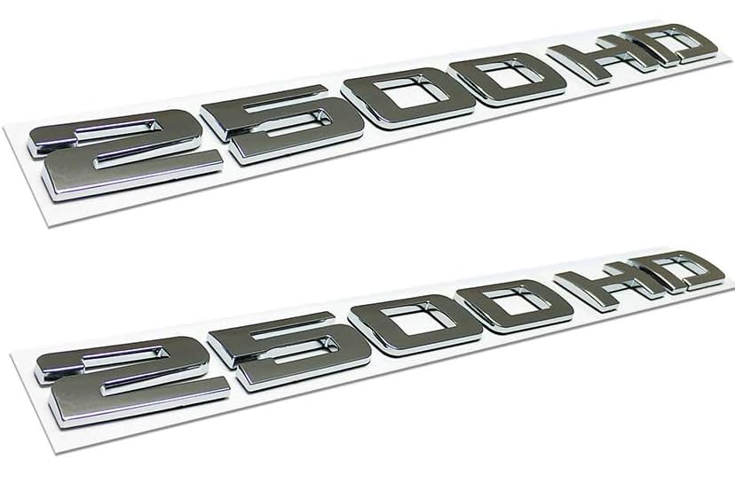 Amazon.com: 2pcs Badges 2500HD 2500 HD Emblem 3D Decal Suitable for ...