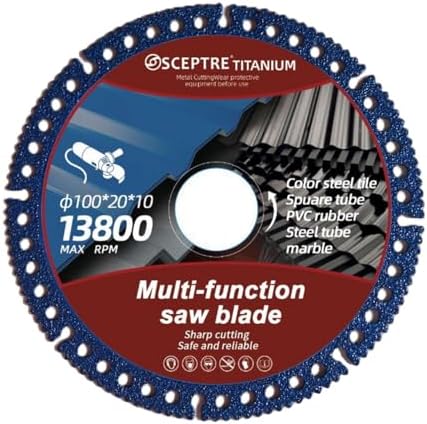 SCEPTRE 100mm Angle Grinder Cutter Disc – Multi-Purpose Cutting Blade ...