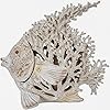 Amazon.com: Corner Merchant White Coral Reef Angelfish Sculpture – 11 ...