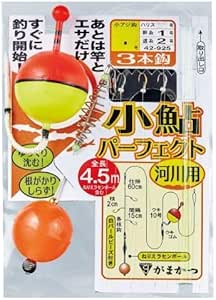 Amazon | がまかつ 小鮎パーフェクト仕掛 河川用（5袋） (2.5号) | SESSYA | 完成仕掛け