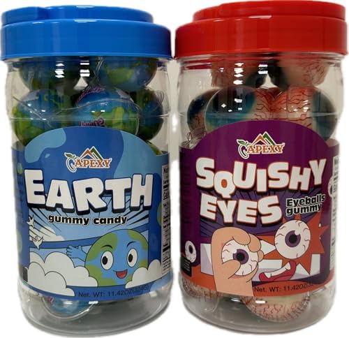 Amazon.com : Funtasty Strawberry Gummy Balls - 19 Ounce Jar (30 Count ...