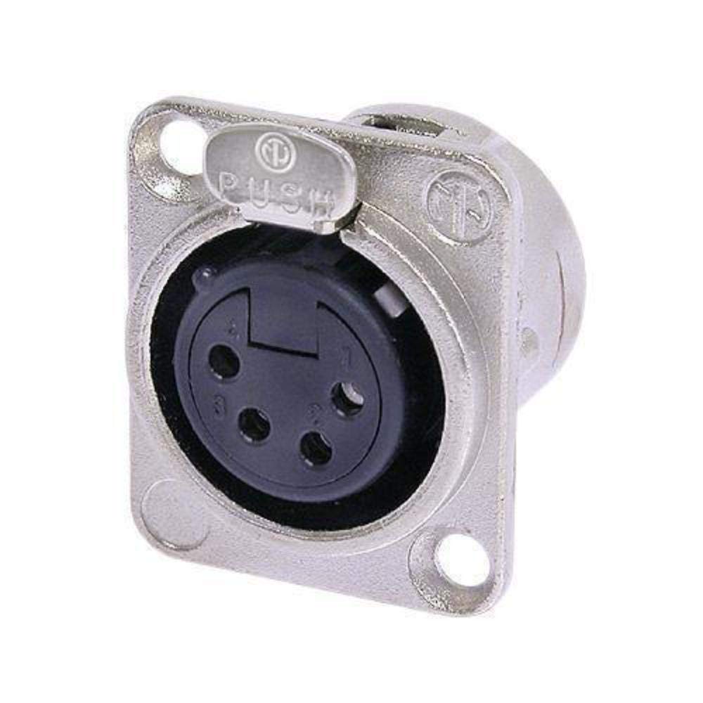 Amazon.com: Neutrik NC4FD-L-1 XLR 4-Pin Female Chassis Panel Mount ...