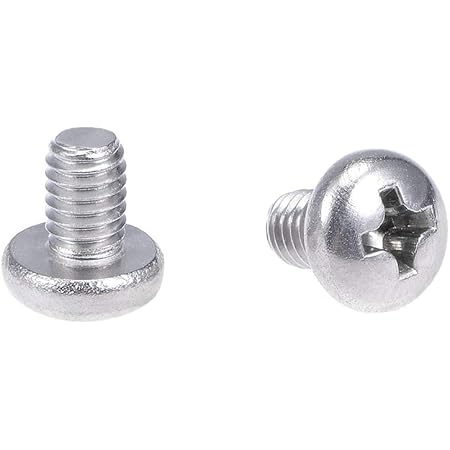 Amazon.com: uxcell M4x6mm Machine Screws Pan Phillips Cross Head Screw 304 Stainless Steel ...