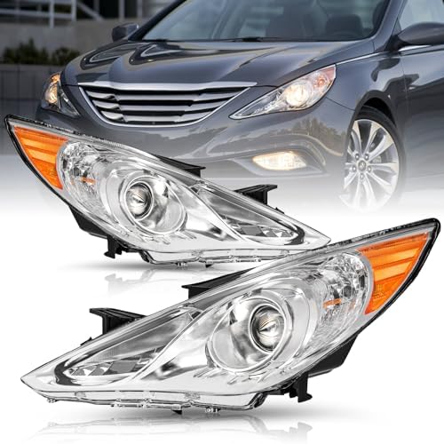 Amazon.com: TUSDAR Fits 2011 2012 2013 2014 Hyundai Sonata Halogen ...