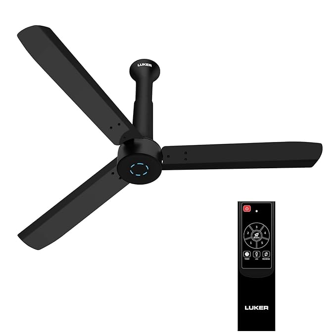 Buy LUKER JVLuker USA Cosmos 1200mm BLDC Ceiling Fan with Remote, BEE 5 ...