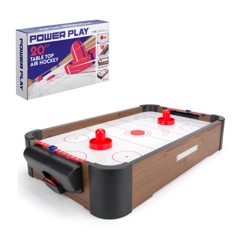 Buy Power Play | Air Hockey Table Game, Wooden Portable Table Toys Game ...