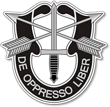 Amazon.com: Large Army Special Forces Crest Shaped Sticker (USASOC ...