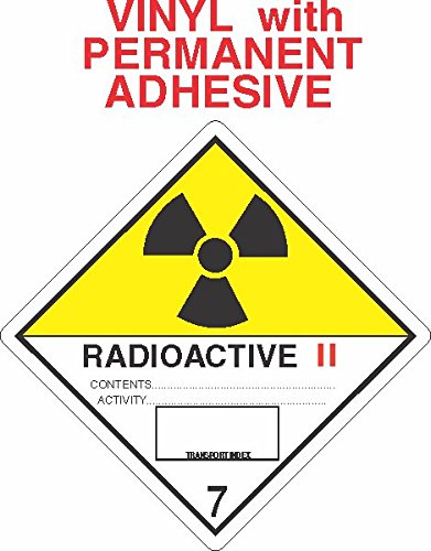 GC Labels-V307II, Radioactive II Class 7 Vinyl Labels, Roll of 500 ...