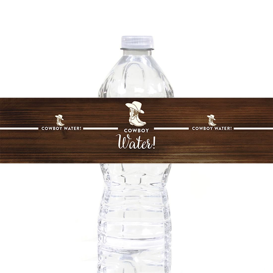 Amazon.com: Andaz Press Birthday Water Bottle Labels Stickers, Cowboy ...