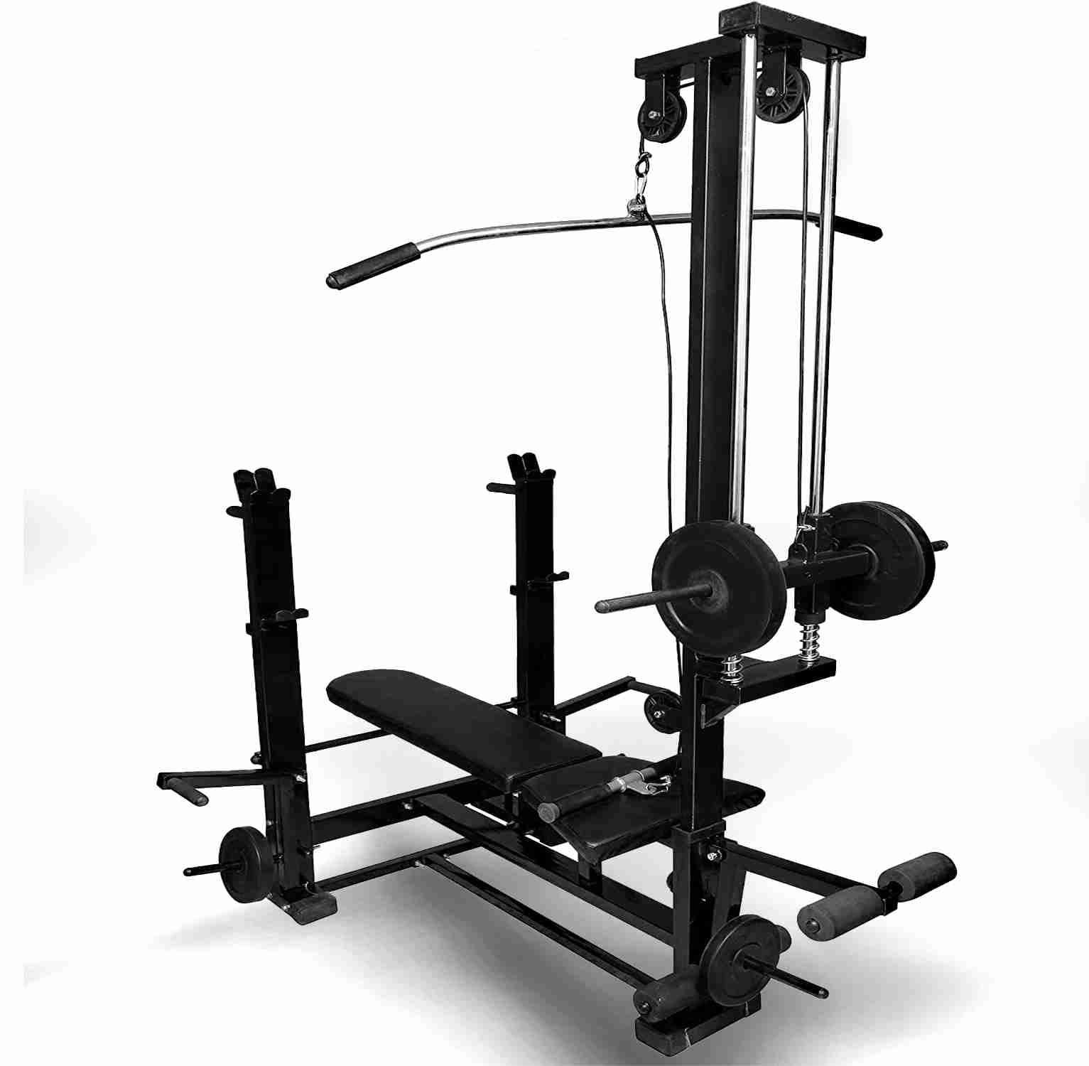 Buy GYM INSANE 20 in 1 bench double support black multipurpose fitness ...