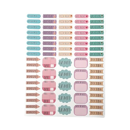 Amazon.com: Planner Stickers (set of 75) from Made By R And R : Arts ...