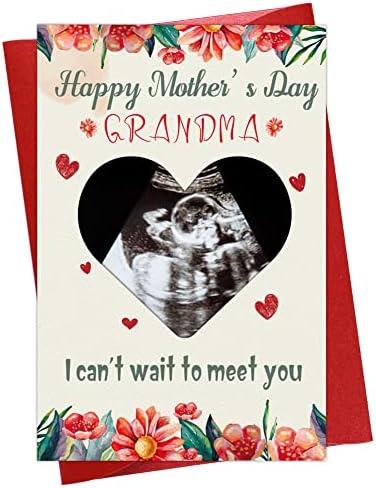Amazon.com : WaaHome Happy First Mothers Day Card for Grandma, First ...