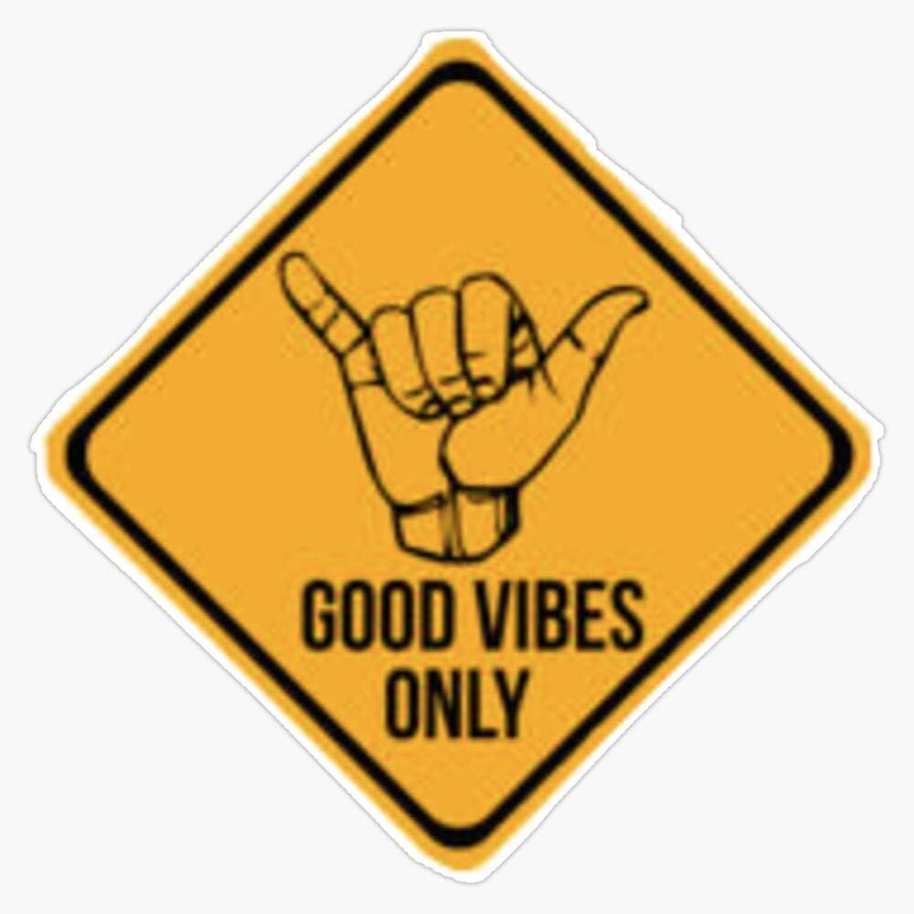 Amazon.com - Good Vibes Vinyl Waterproof Sticker Decal Car Laptop Wall ...
