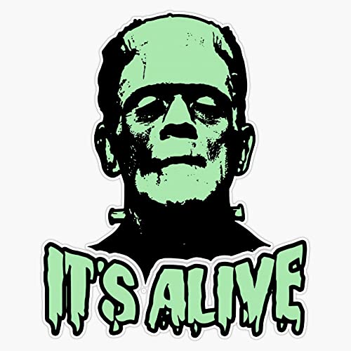 Snapklik.com : Frankenstein Bumper Sticker Vinyl Decal 5 Inches