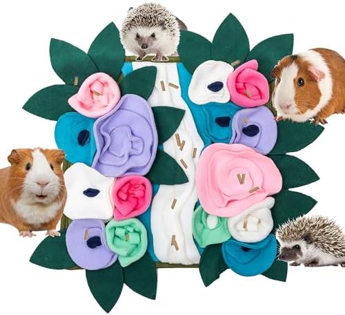 Amazon.com : CUSOZWO Small Animal Foraging Mat Toys for Guinea Pig ...