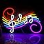 Musical Note Neon Sign LED Neon Light for Wall Decor Musical Note Sign ...