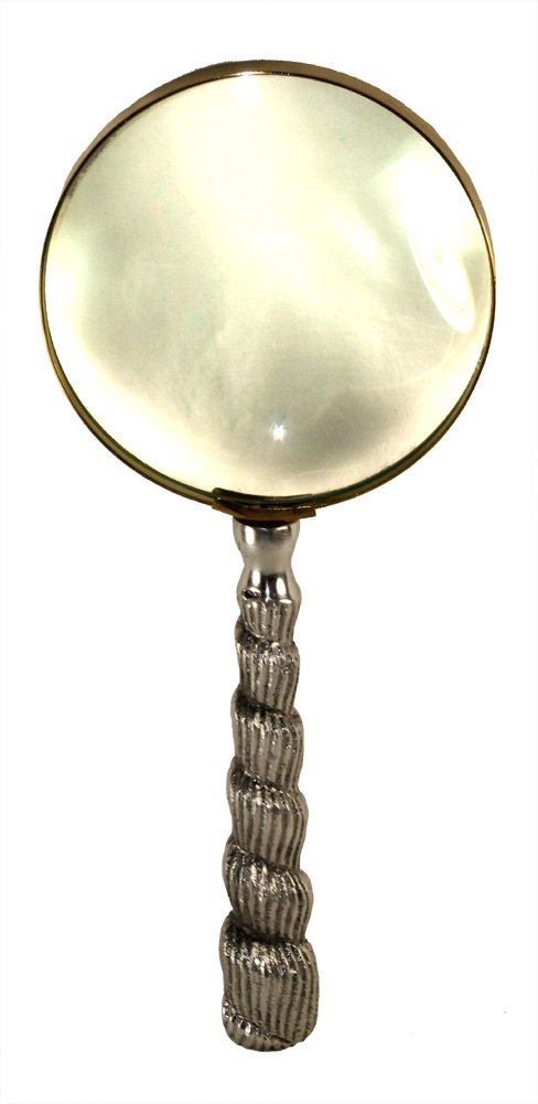 Amazon.com: 10" Brass Magnifier - Magnifying Glass - Metal Handle ...