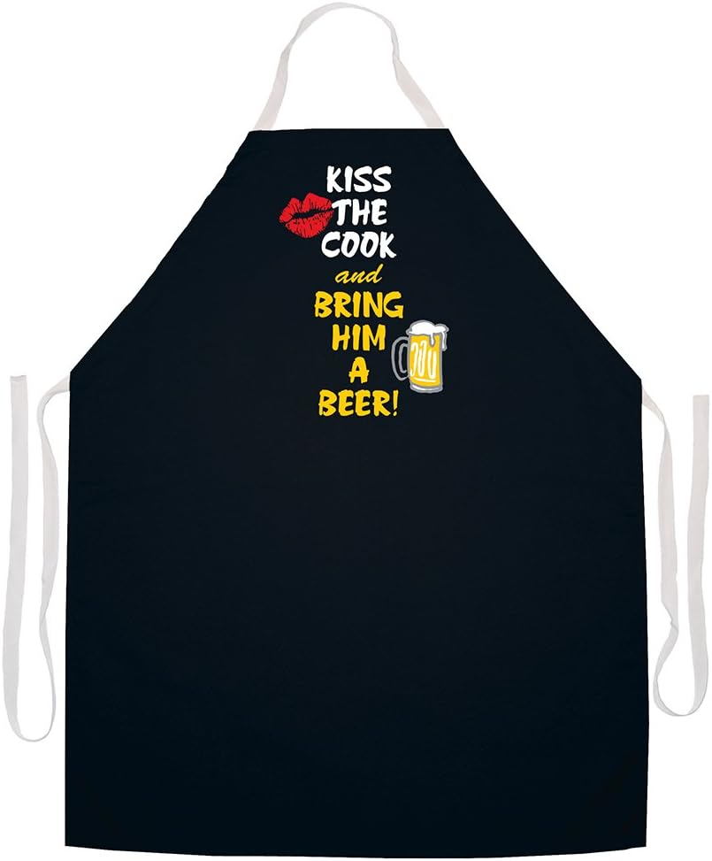 Amazon.com: Attitude Aprons Fully Adjustable Kiss The Cook and Bring ...