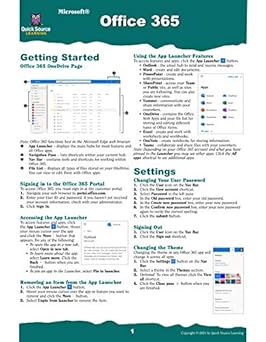 Office 365 Quick Source Reference Guide: Quick Source: 9781935518334: Amazon.com: Books