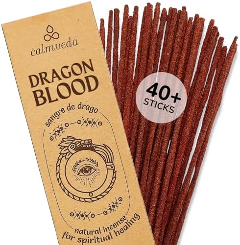 Amazon.com: Potent Dragons Blood Incense Sticks - (40+Sticks, 9 inch ...