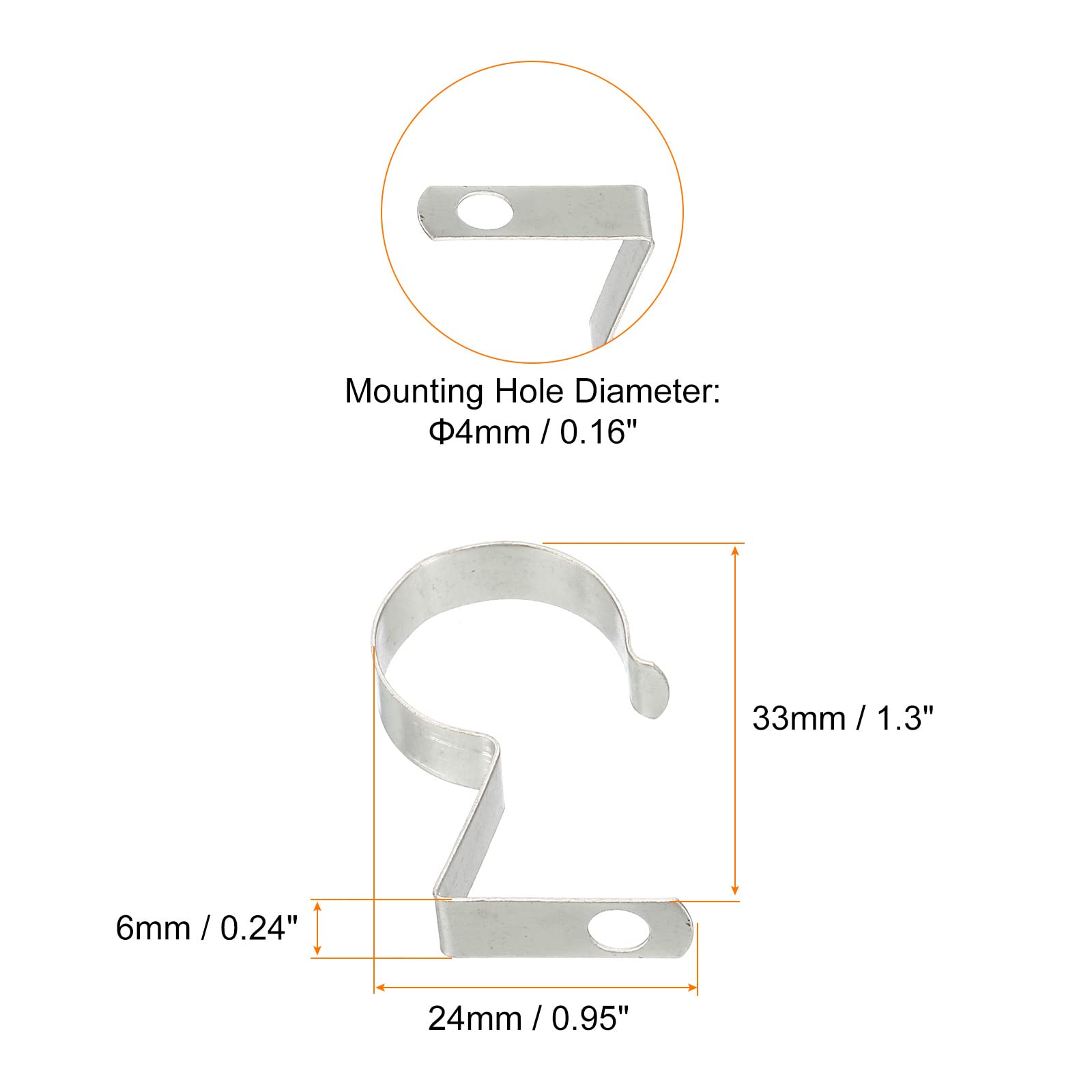 Circular Fluorescent Bulb Mounting Hardware 6' LED Ceiling Light Kit