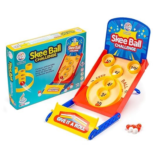 KIDSNEY Skee Ball Challenge Classic Arcade Board Game Tabletop Fun for ...