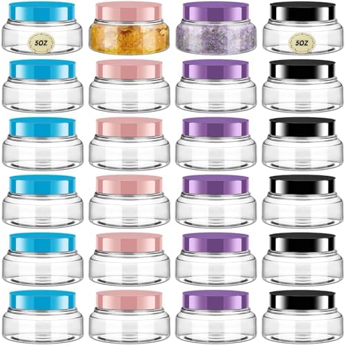 Amazon.com: 8 Pcs 8oz/250g Plastic Containers Empty Cosmetic Jars Wide ...