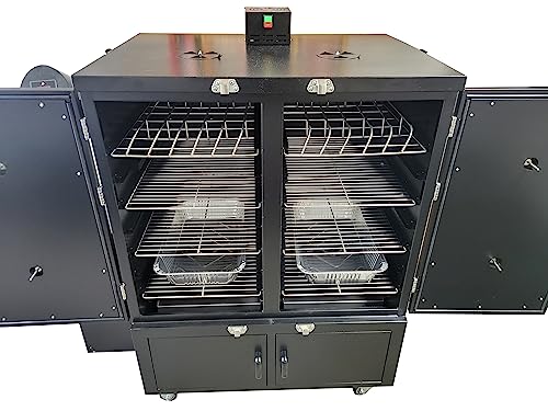 Pellet Pro® "Double D" Double Door Vertical Cabinet Pellet Smoker with ...
