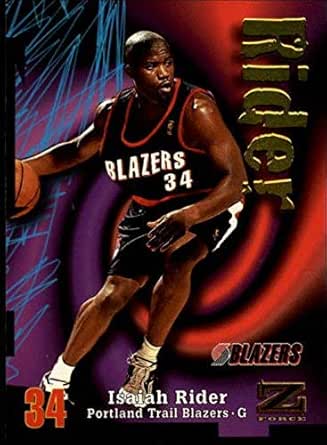 Amazon.com: 1997-98 Z-Force #108 Isaiah Rider NBA Basketball Trading ...
