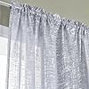 Amazon.com: TERLYTEX Silver Curtains 84 Inches Long, Metallic Silver ...
