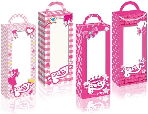 Amazon.com: 12 Pcs Pink Treat Boxes for Girls Party Favors Candy Boxes ...