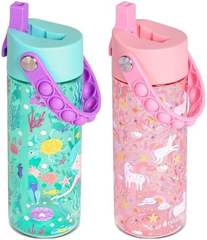 Amazon.com: Elemental Leak Proof Water Bottles for Kids - Splash Kids ...