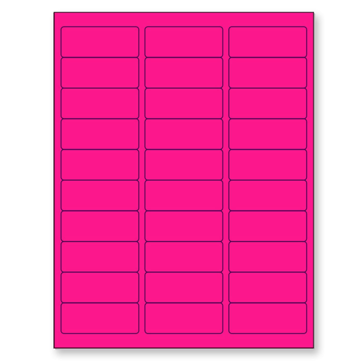 Amazon.com : NextDayLabels - 8-1/2 x 11" Neon Color High Light ...