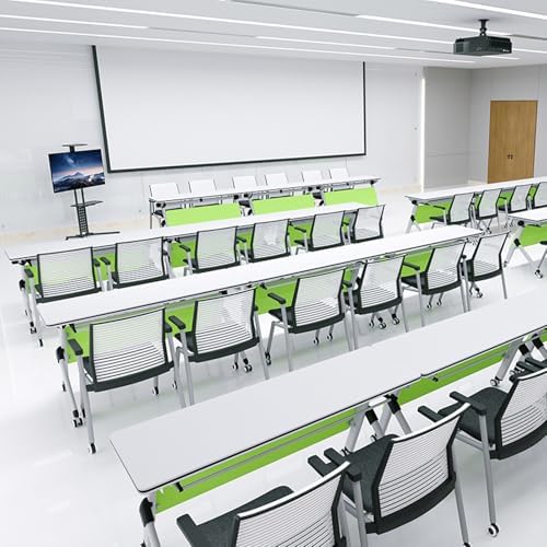 Modular Folding Conference Tables with Wheels - Space-Saving Flip-Top ...