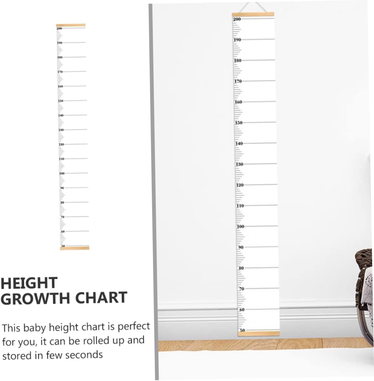 Height Chart Child Portable Cute Wall Hanging Height Chart Children ...