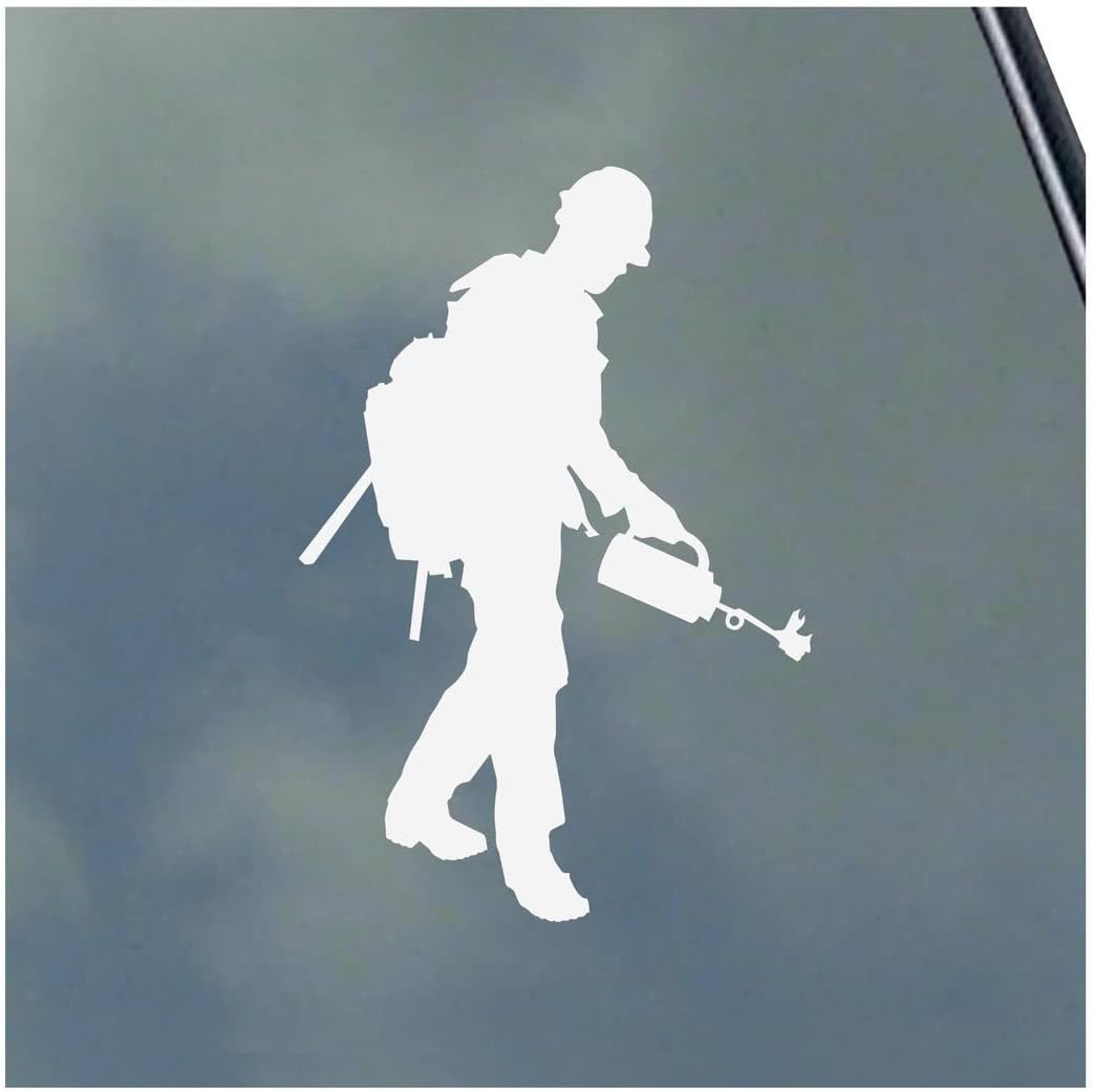 Amazon.com: Wildland Firefighter with Drip Can Vinyl Sticker Decal ...