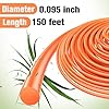 Amazon.com : PLUSINTO String Trimmer Line .095", 150 Feet Weed Eater String, Round Trimmer Line ...