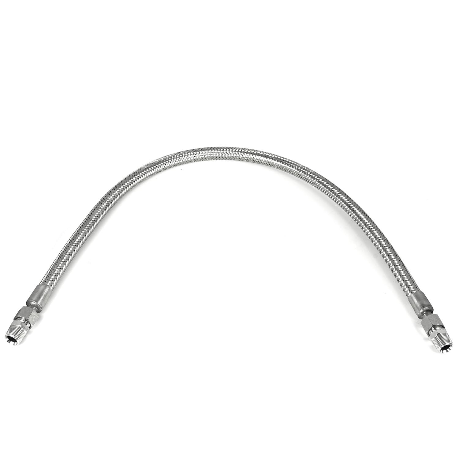 1/2" x 36" Stainless Steel Compressed Air Line Metal Flex Hose with NPT ...