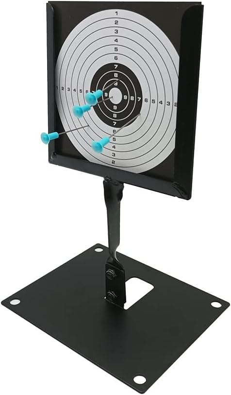 Amazon.com : Hard Steel 14x14 cm Paper Target Holder with Base and 20 ...