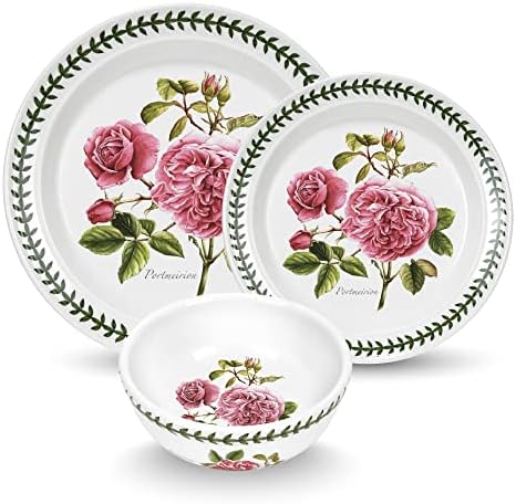 Amazon.com | Portmeirion Botanic Roses 3-Piece Dinnerware Set ...