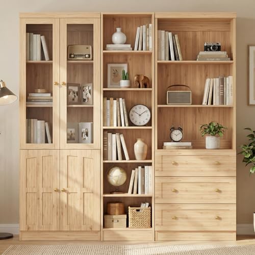Amazon.com: Cyclysio 80"H Bookshelf with Adjustable Shelves and ...