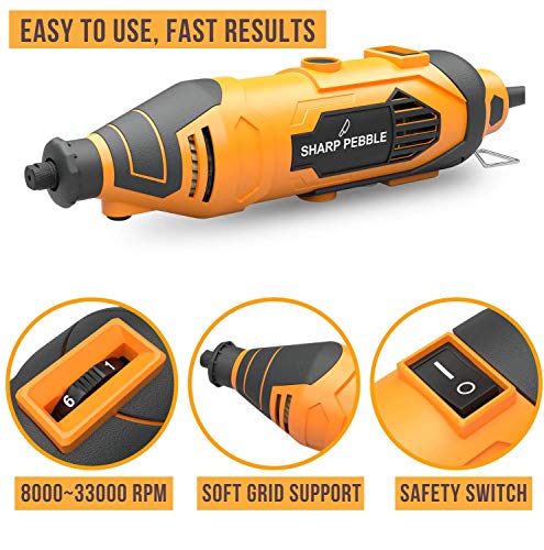 Snapklik.com : Sharp Pebble Electric Chainsaw Sharpener Kit - Comes