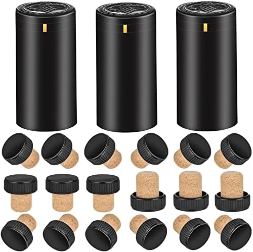 Amazon.com: 150 Packs Wine Bottle Cork Tops Stoppers and PVC Heat ...