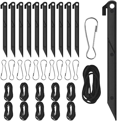 Amazon.com : 30 PCS Garden Stakes Bulk, 10 Set Heavy Duty Plastic ...