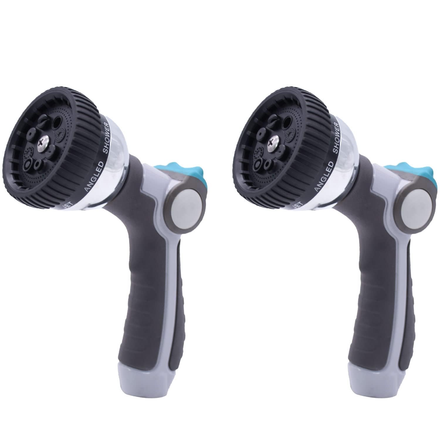 Snapklik.com : Garden Hose Nozzle Sprayer, 2 Pack 10 Watering Patterns ...