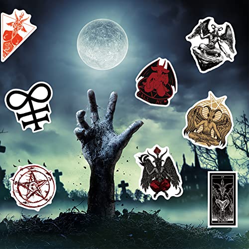 Snapklik.com : Satanic Stickers 100 Pack,Devil Stickers For Water ...