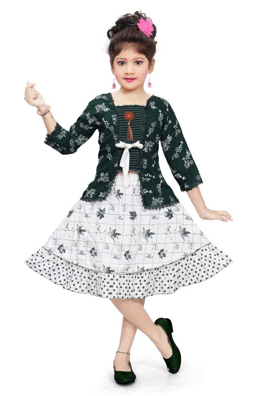 Buy SAGUN DRESSES Knee-Length Top and Skirt Set with Beautiful Design ...