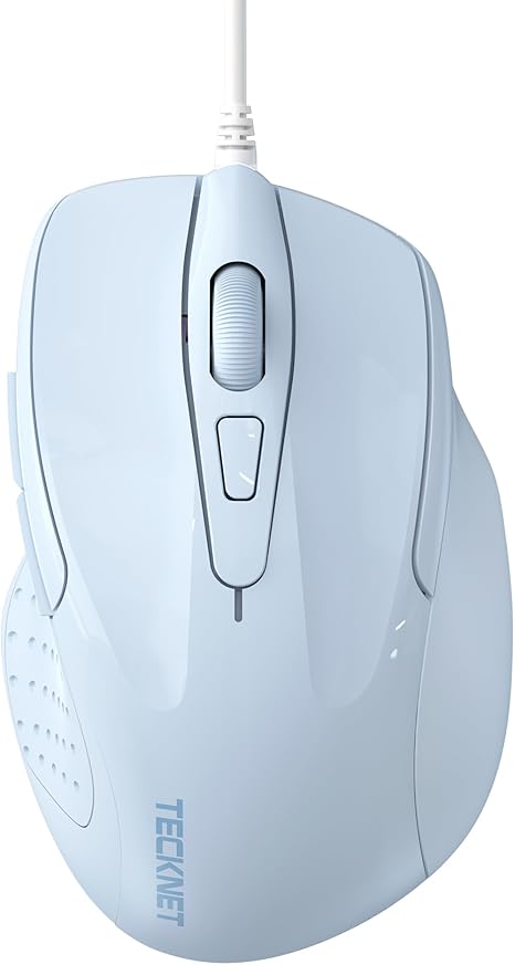 Amazon.com: TECKNET Wired Mouse, 6-Button Corded with 4 Adjustable DPI ...